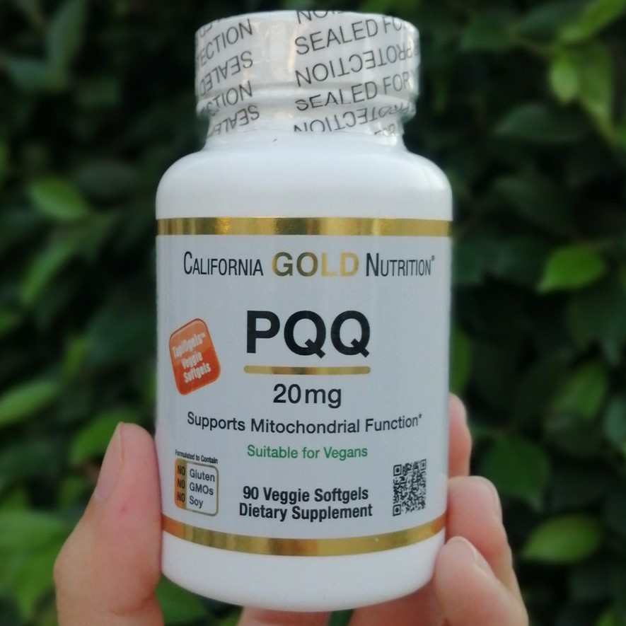 PureQQ® พีคิวคิว PQQ 20 mg 90 Veggie Softgels (California Gold Nutrition®) Pyrroloquinoline ...