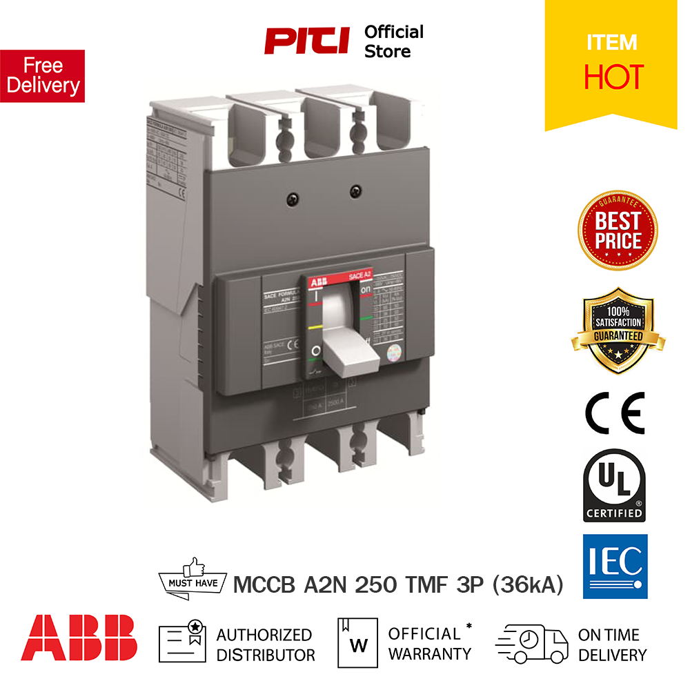 ABB MCCB A2N 250 TMF 3P (36kA) Formula Series เบรกเกอร์ Moulded Case Circuit Breaker | Lazada.co.th