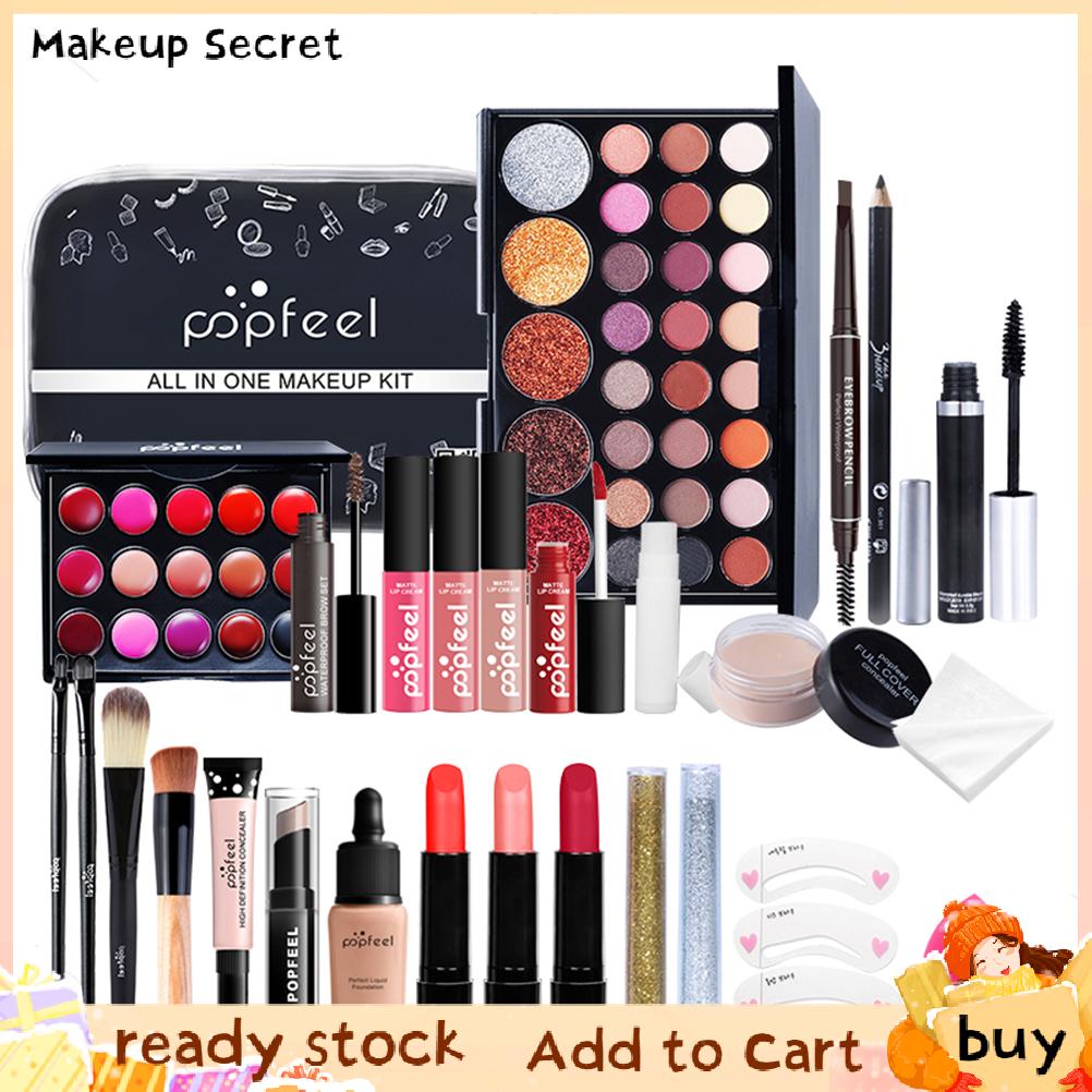【ready stock】27PCS Professional Makeup Set Portable Travel Makeup ...