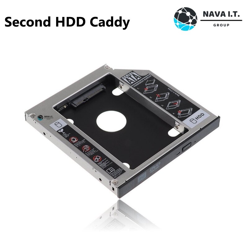 ถาดแปลง Second HDD Caddy 99.512.7mm Bracket DVD-ROM CD Optical Bay Tray ...