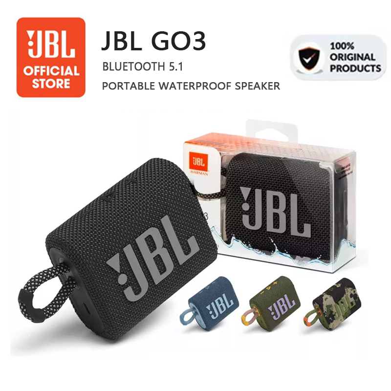 J_BL GO 3 ลำโพงพกพา ลำโพงเจบีแอล IP67 Waterproof Bluetooth Speaker ลำโพงJBL Suitable for IOS ...