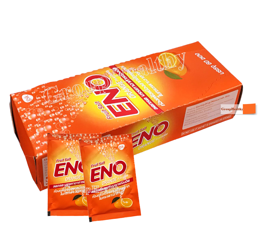 ENO ORANGE อีโน รสส้ม ลดท้องเฟ้อเนื่องจากมีกรดมาก (ยาสามัญประจำบ้าน)4.3 ...