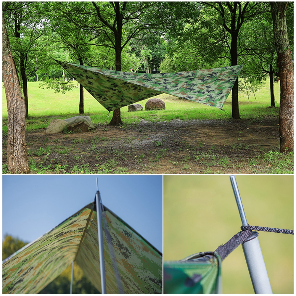 NARGANG89 Camping Survival Prevent Rain Fly Beach Sun Shelter Outdoor ...