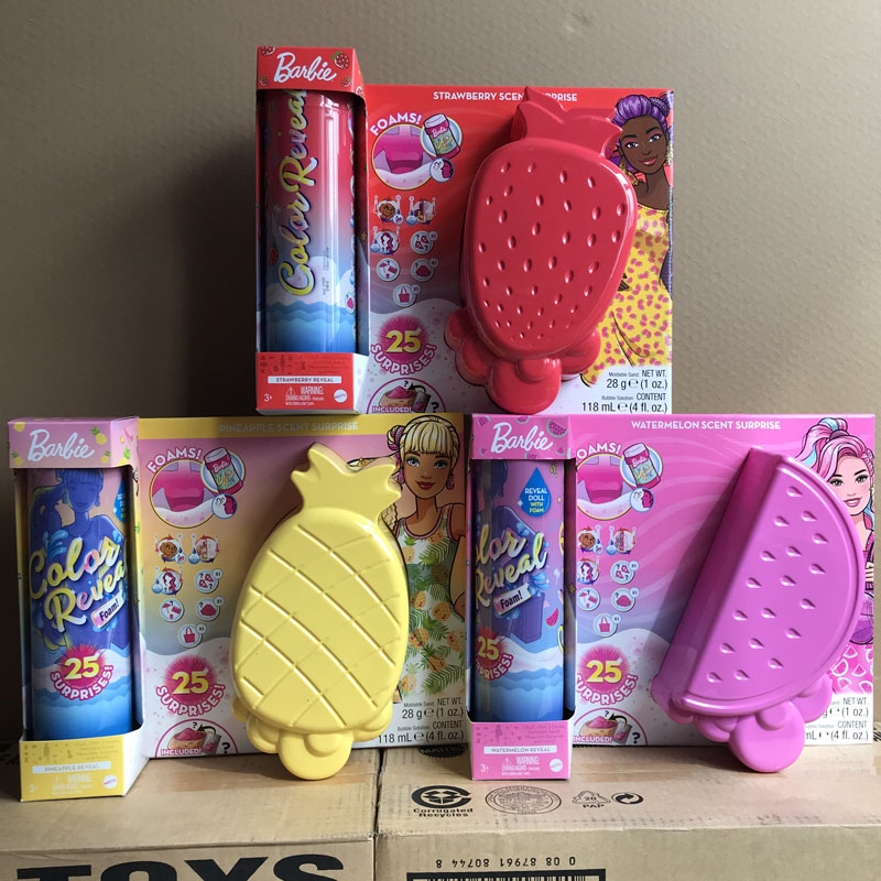 Barbie surprise become color-blind box of super bubbles combination ...