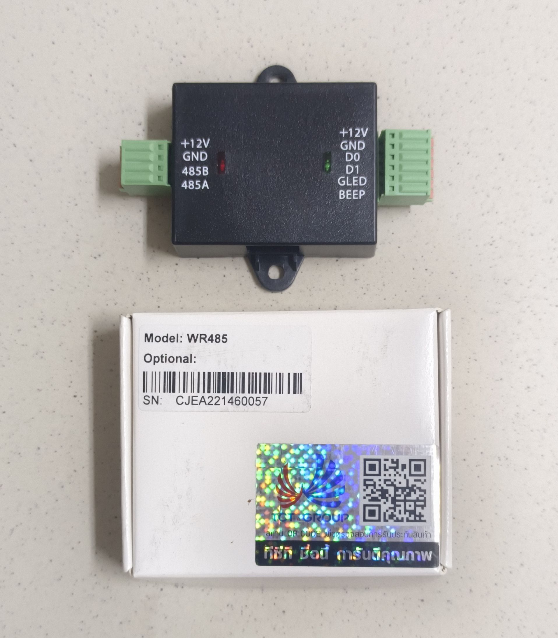 ZKTeco WR485 Wiegand to RS-485 and RS-485 to Wiegand Converter 1 ตัว ...