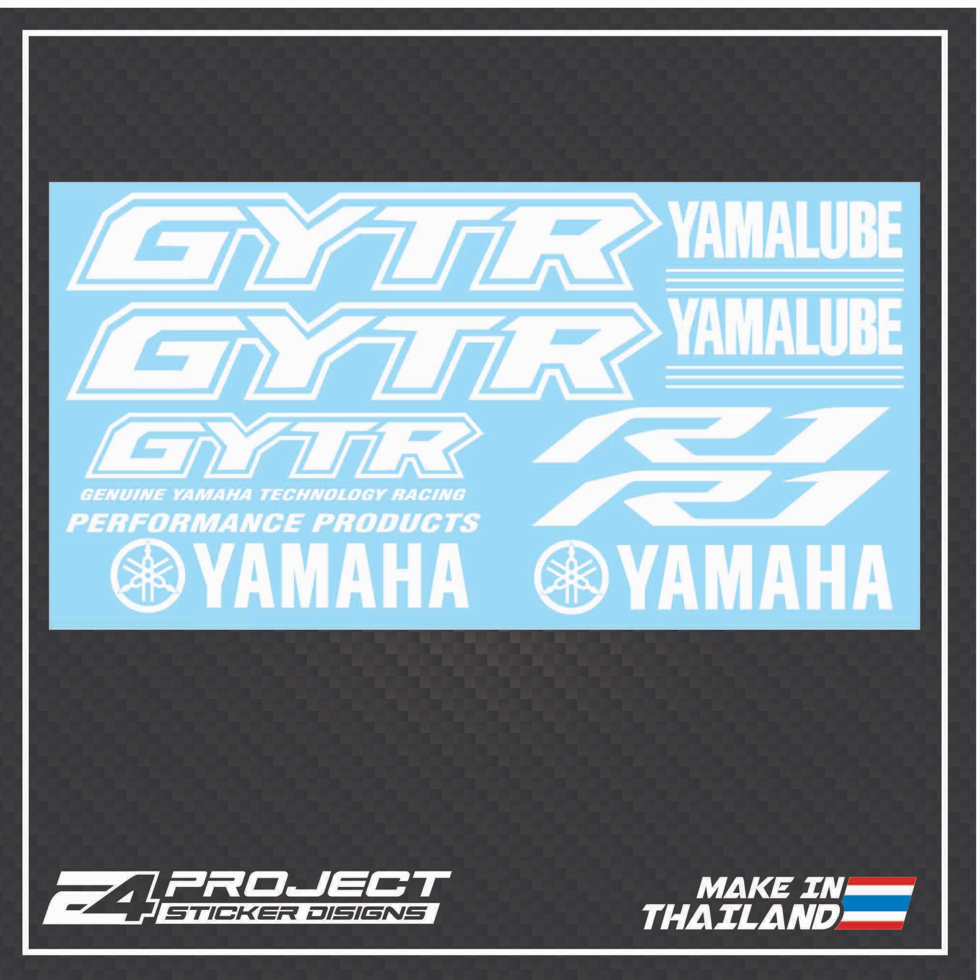 สติ๊กเกอร์ GYTR YAMAHA R1 Set - 24Project STICKER - ThaiPick