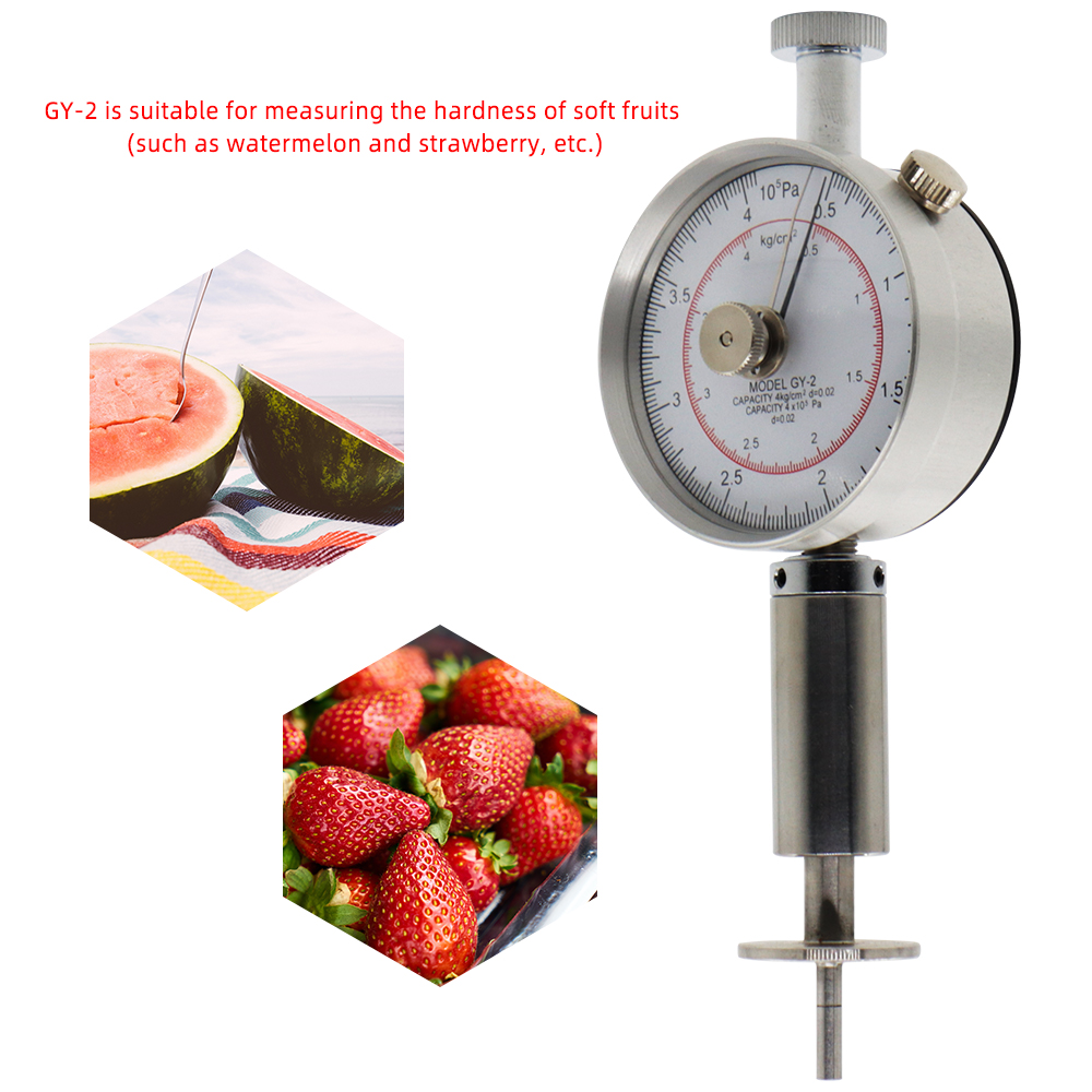 GY-2 Pointer Fruit Hardness Tester Fruit Penetrometer Oranges Apples ...