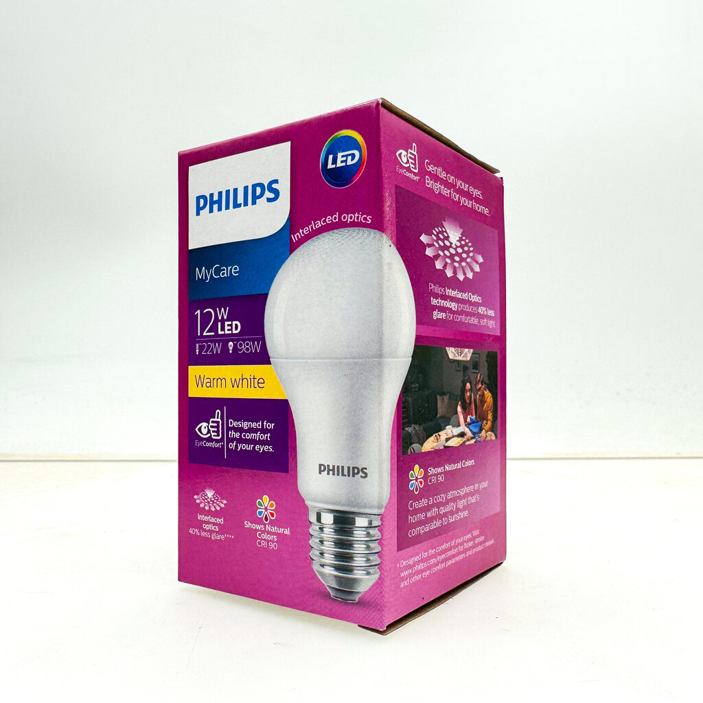 หลอดไฟ LED PHILIPS 12W Bulb MyCare E27 แสงขาว Dalylight ฟิลิปส์ หัวไฟ ...