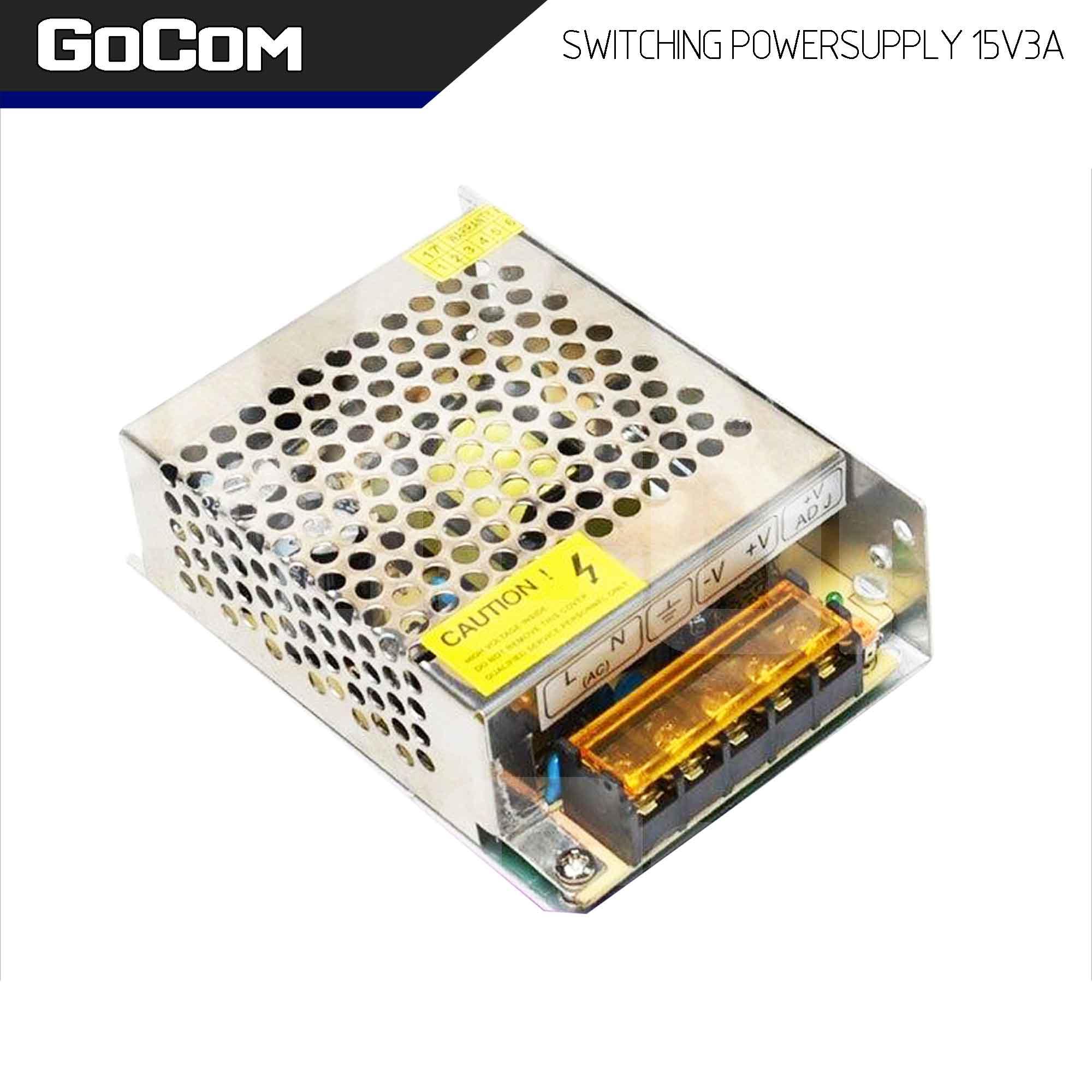 Gocom สวิทชิ่ง DC 15V โวลท์ 3A แอมป์ เพาเวอร์ซัพพลาย 45 วัตต์ Switching ...