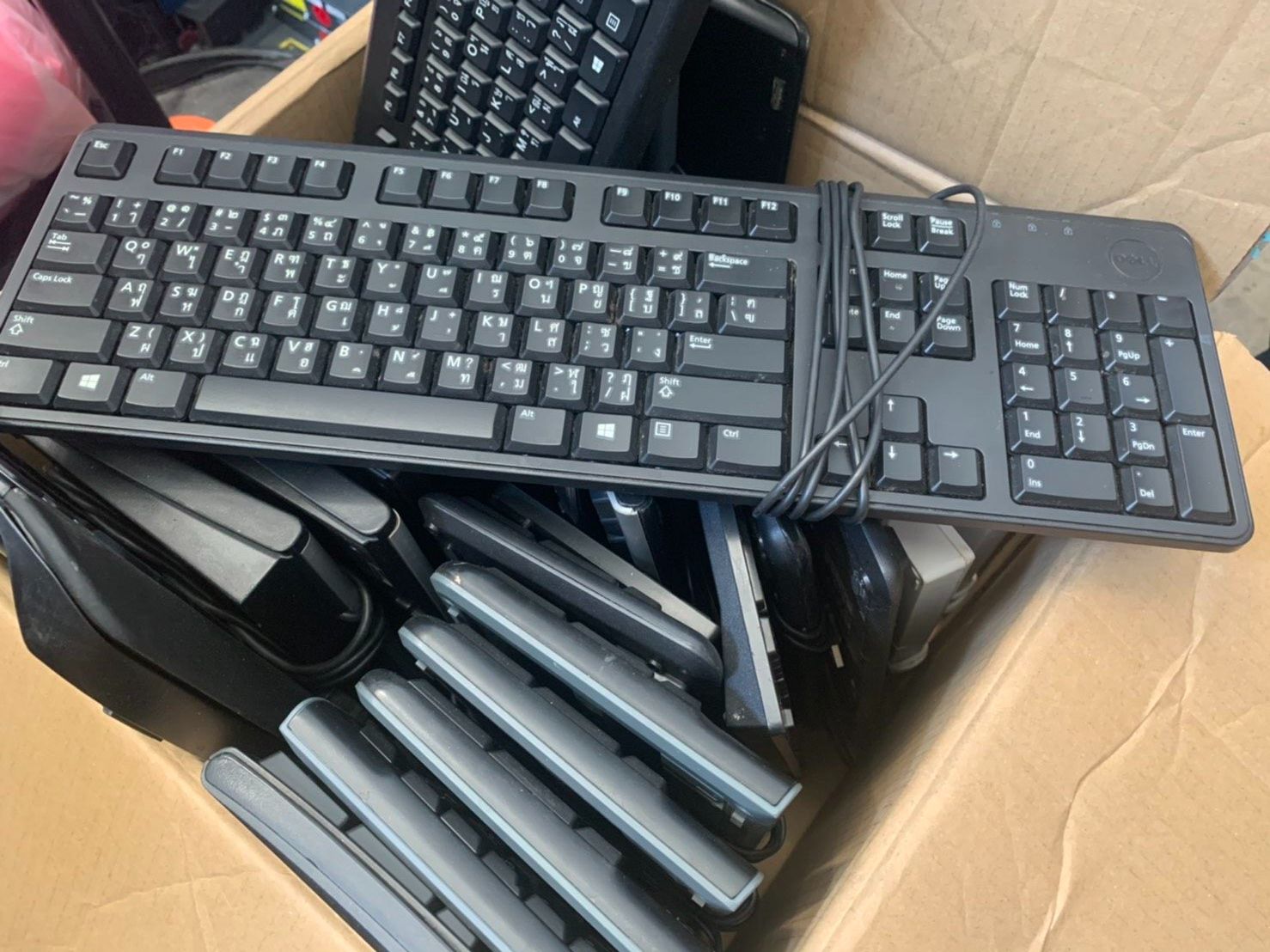 KEYBOARD Dell USB แถม Mouse USB ภาษาไทยและEngland สาย USB - Thailand ...