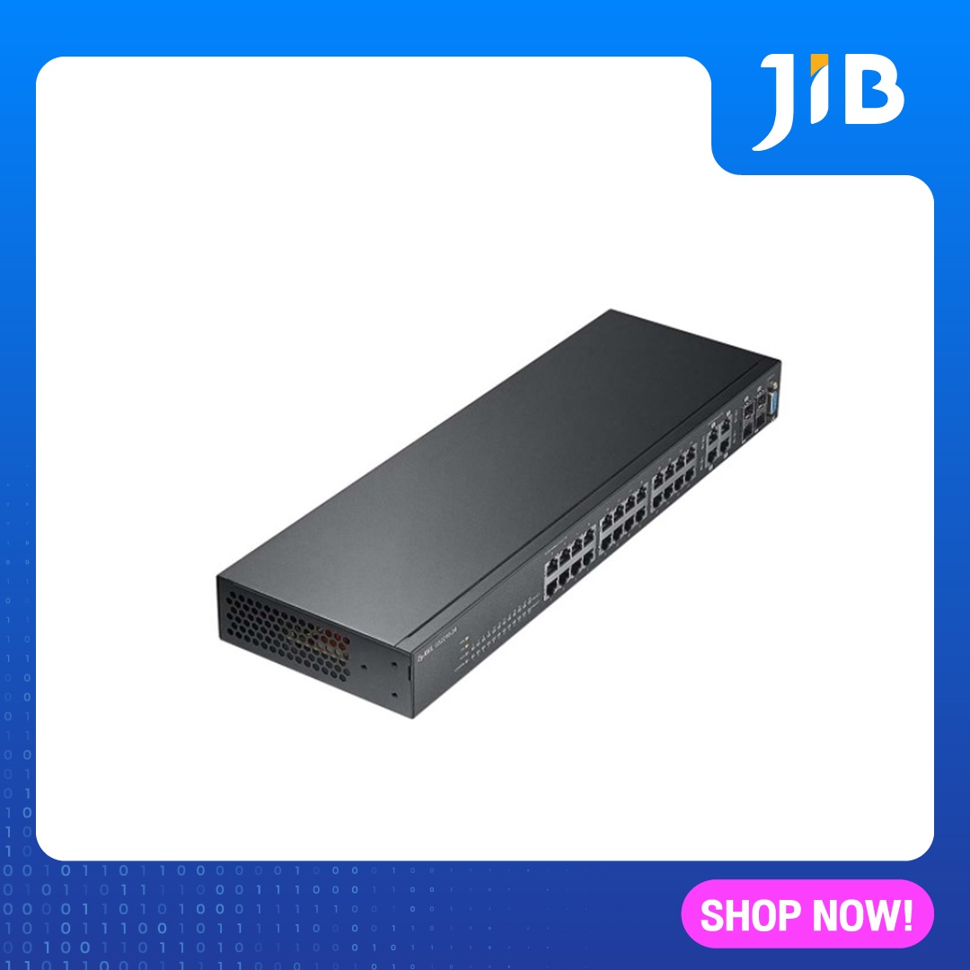 JIB SWITCH (สวิตซ์) ZYXEL 24 PORTS GS2210-24 GIGABIT PORT L2 MANAGED ...