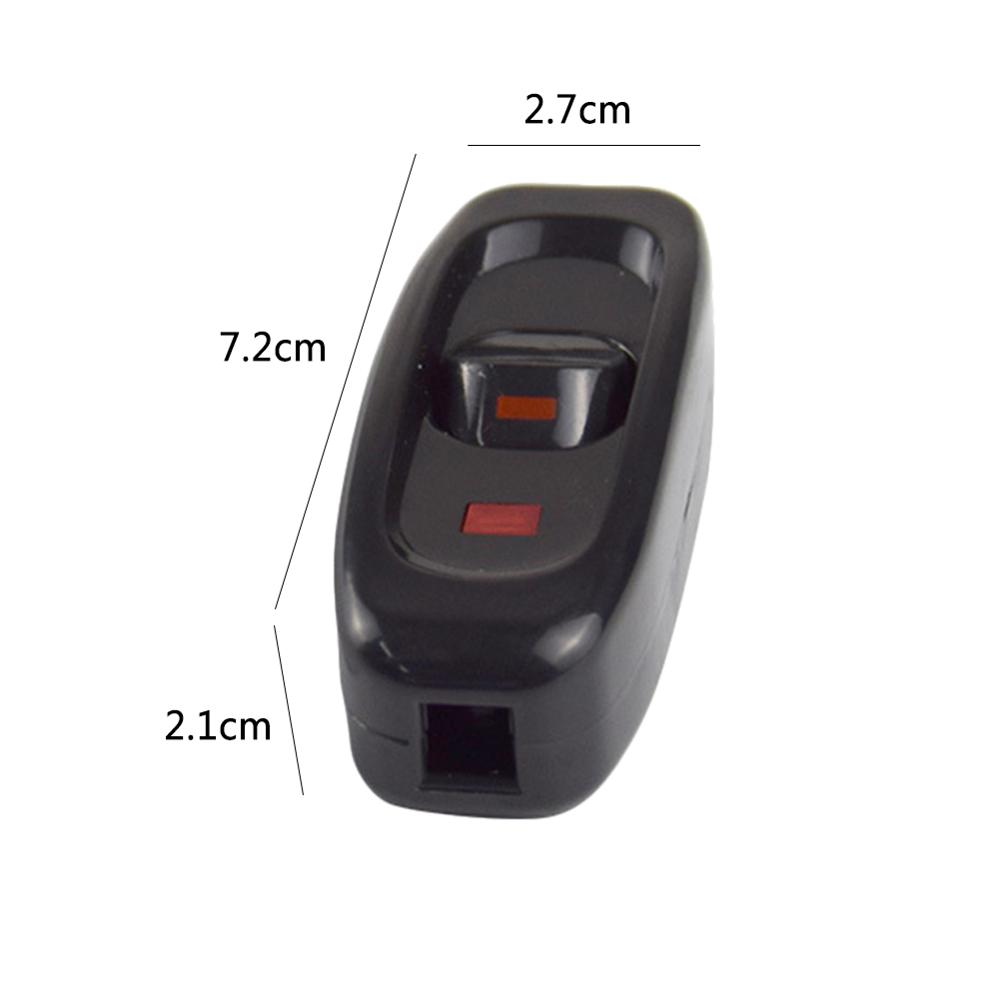 Appliance Switch AC 220V 10A Inline ONOff Rocker Switch Feed-Through ...