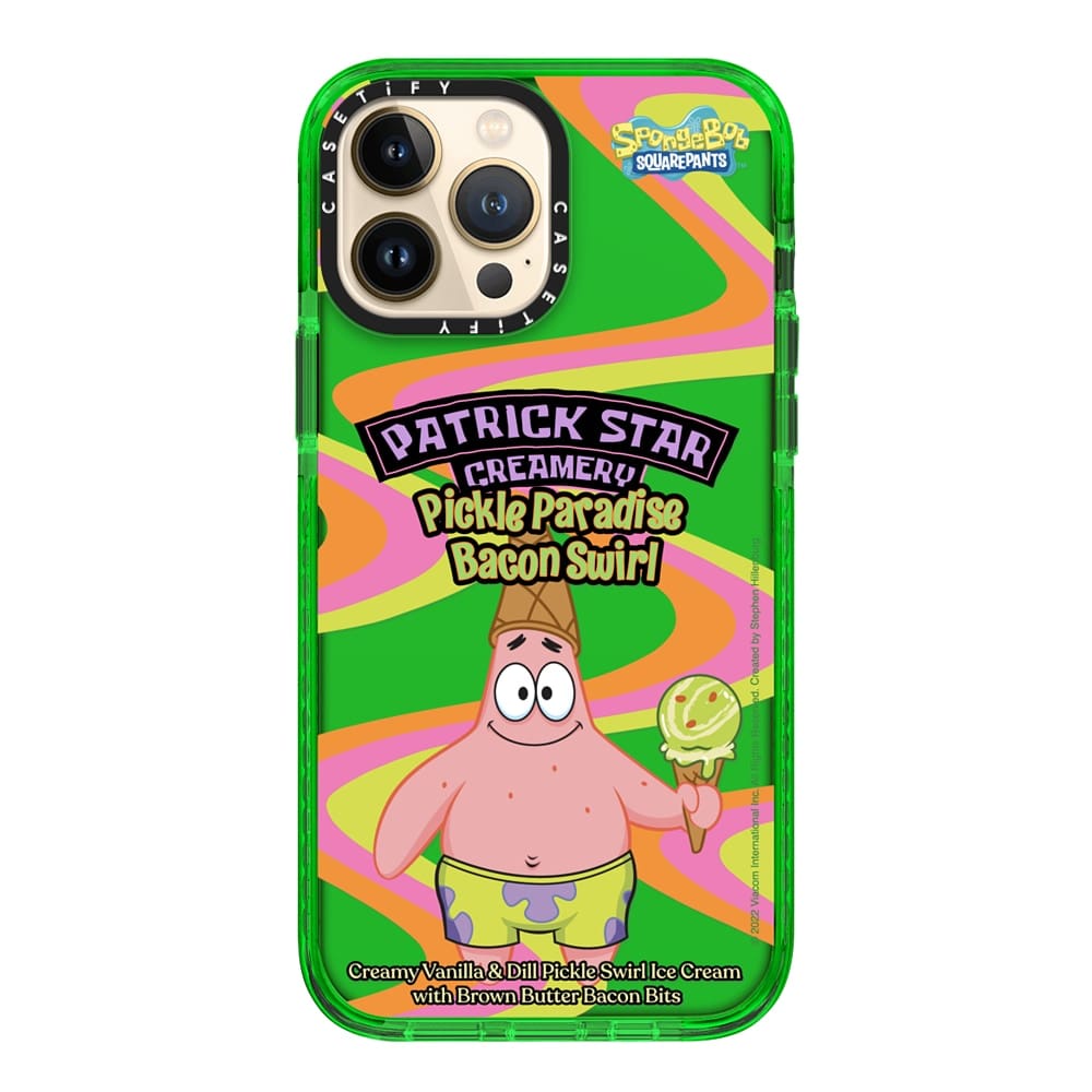 Patrick Pickle Paradise Ice Cream Case 13 Pro Max Impact Case สี: Green ...