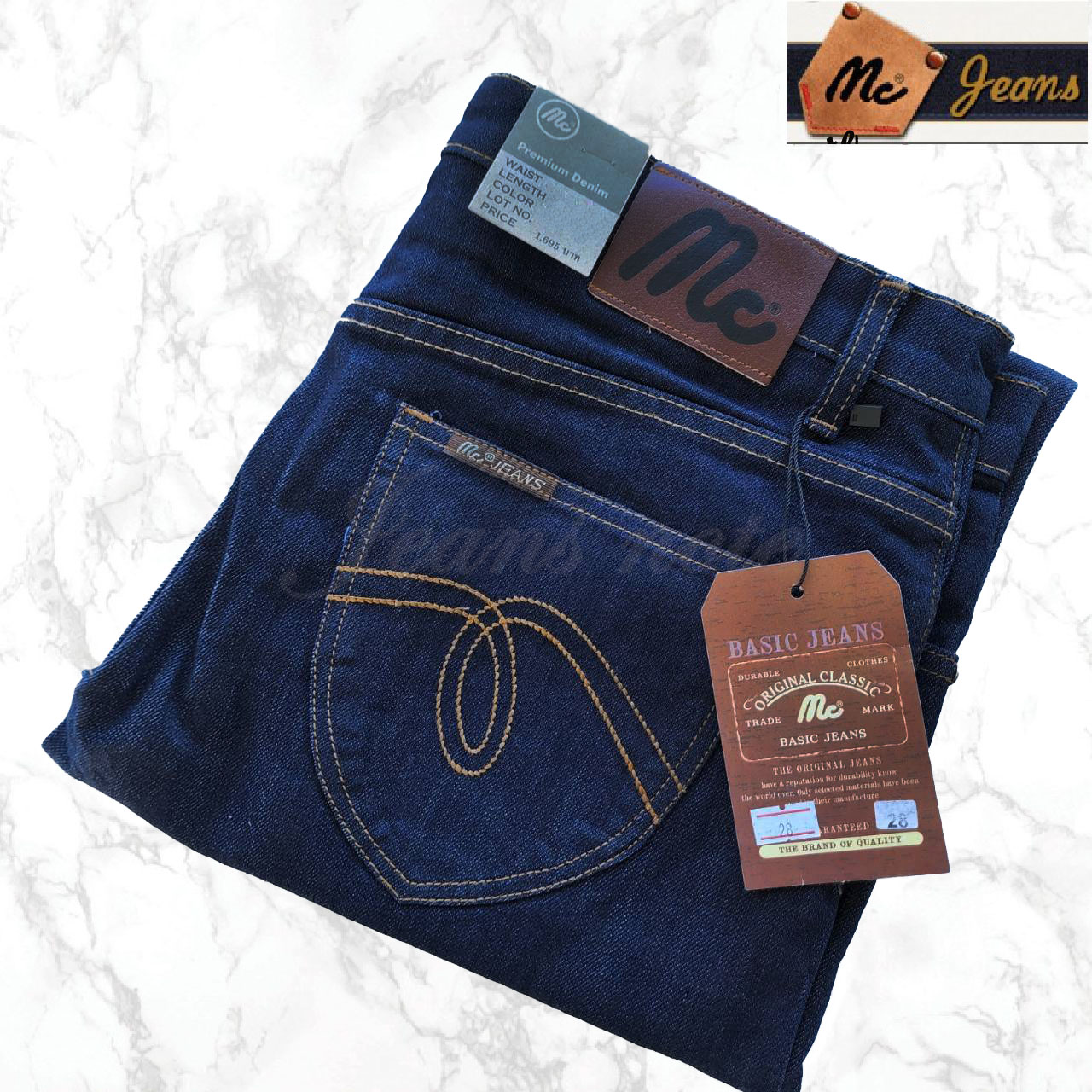Mc Jeans ยีนส์ ขากระบอกเล็ก สี Jeans สินค้าขายดี1 | Lazada.co.th