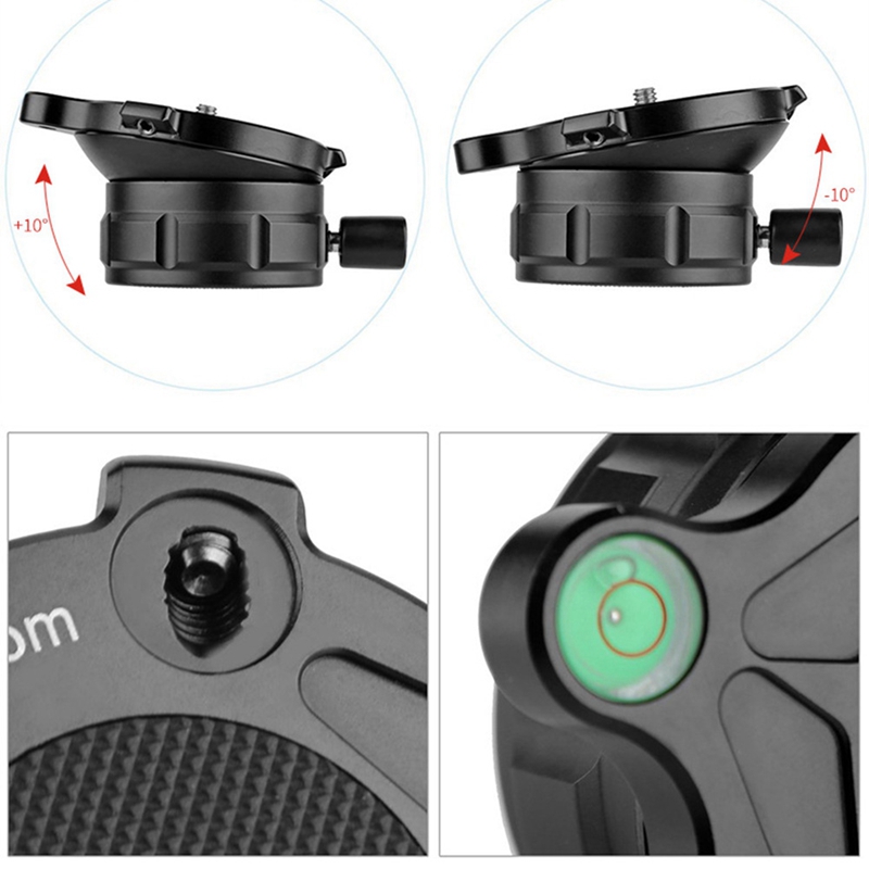 LB-60 Tripod Head Leveling Base Level Horizontal Adjustment Platform ...
