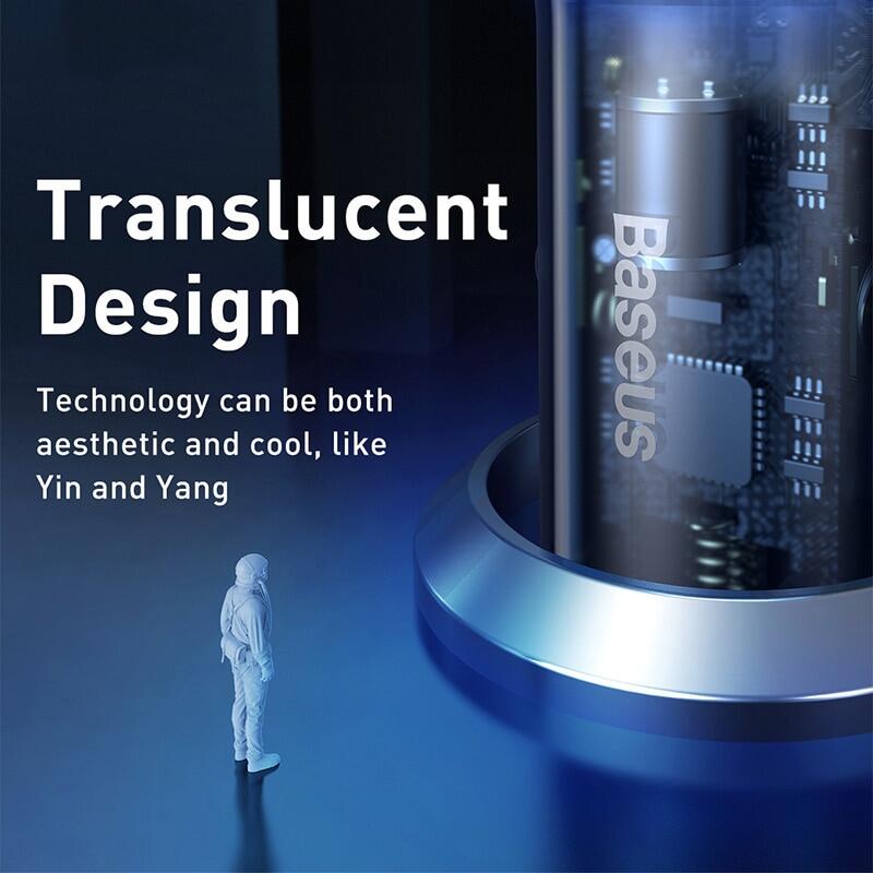 Baseusที่ชาร์จในรถยนต์แบบเร็ว,ที่ชาร์จเร็วในรถ65W USBชาร์จ4.0 3.0 QC4.0 ...