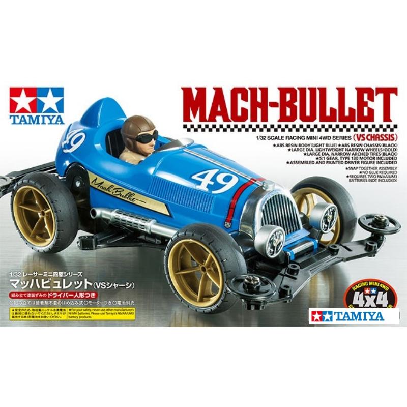 โมเดลรถรางทามิย่า 1/32 Tamiya Mini 4WD TA18091 Mach-Bullet (VS Chassis ...