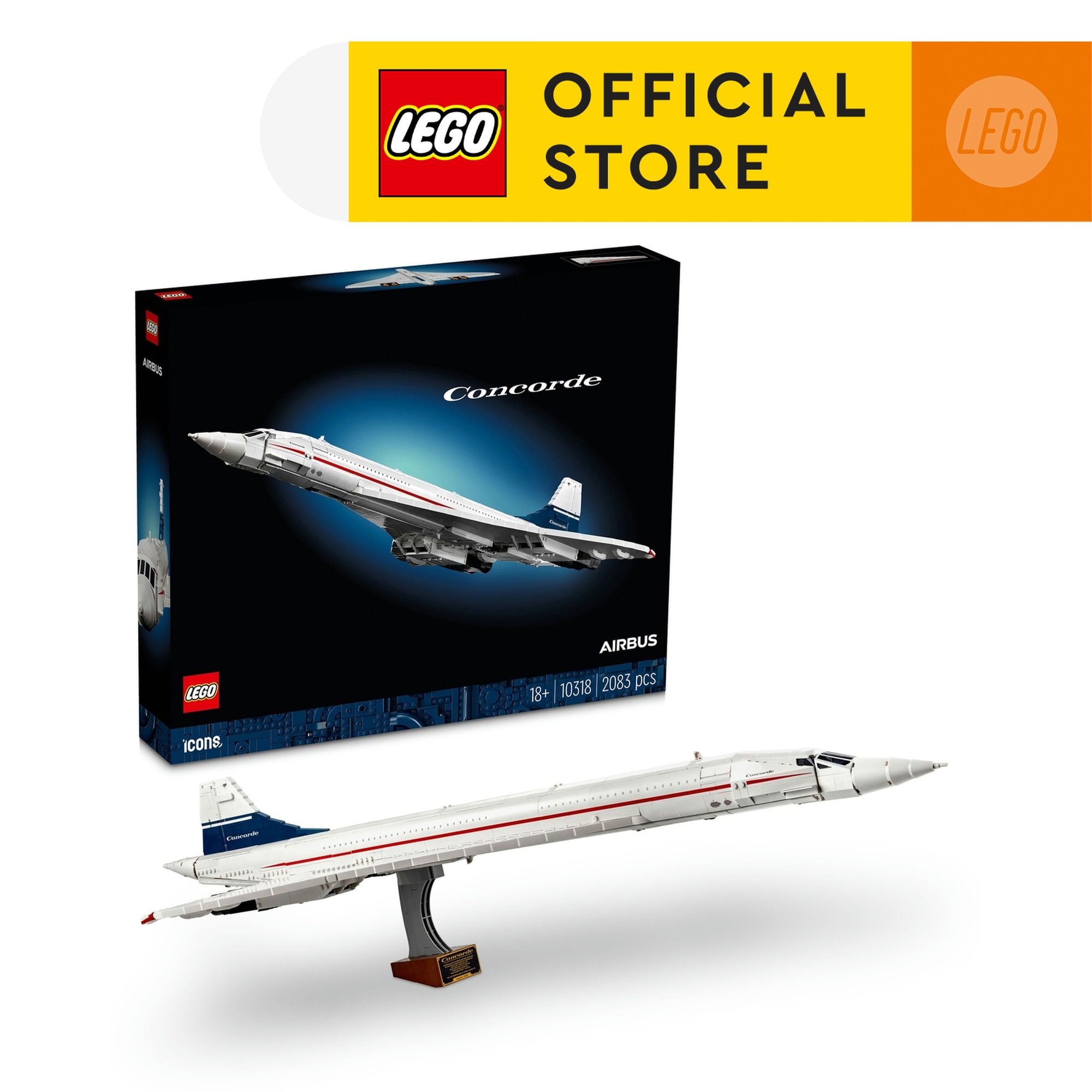 LEGO Icons 10318 Concorde Building Set (2,083 Pieces) | Lazada.co.th