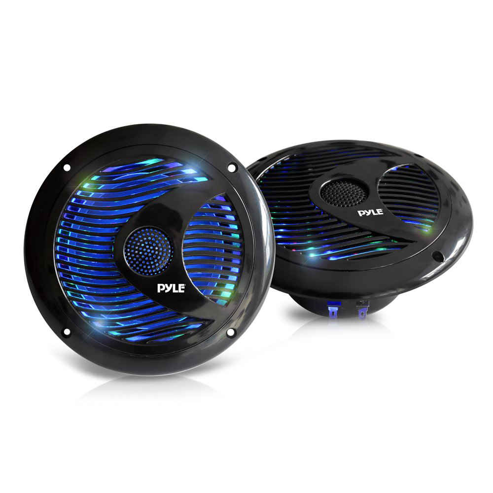 6.5” Dual Waterproof Marine Speakers - 250W Outdoor Car/Boat Radio ...