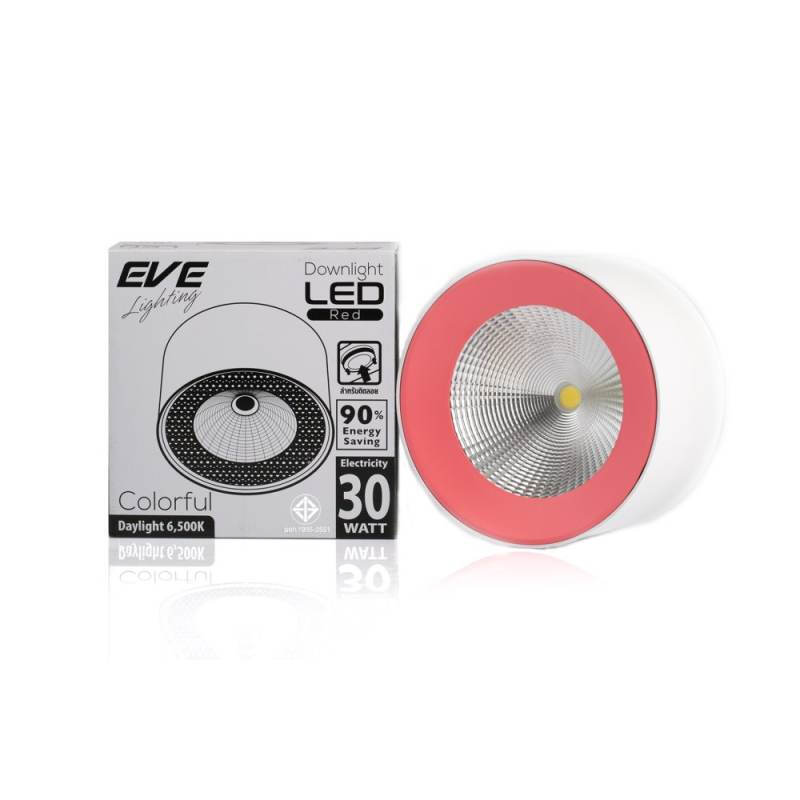 EVEโคมดาวน์ไลท์แอลอีดี ติดลอยCOBคัลเลอร์ฟูล-แดง30wเดย์ไลท์ แพ็ค2ชุด - หลอดไฟและส่วนประกอบสำหรับ ...