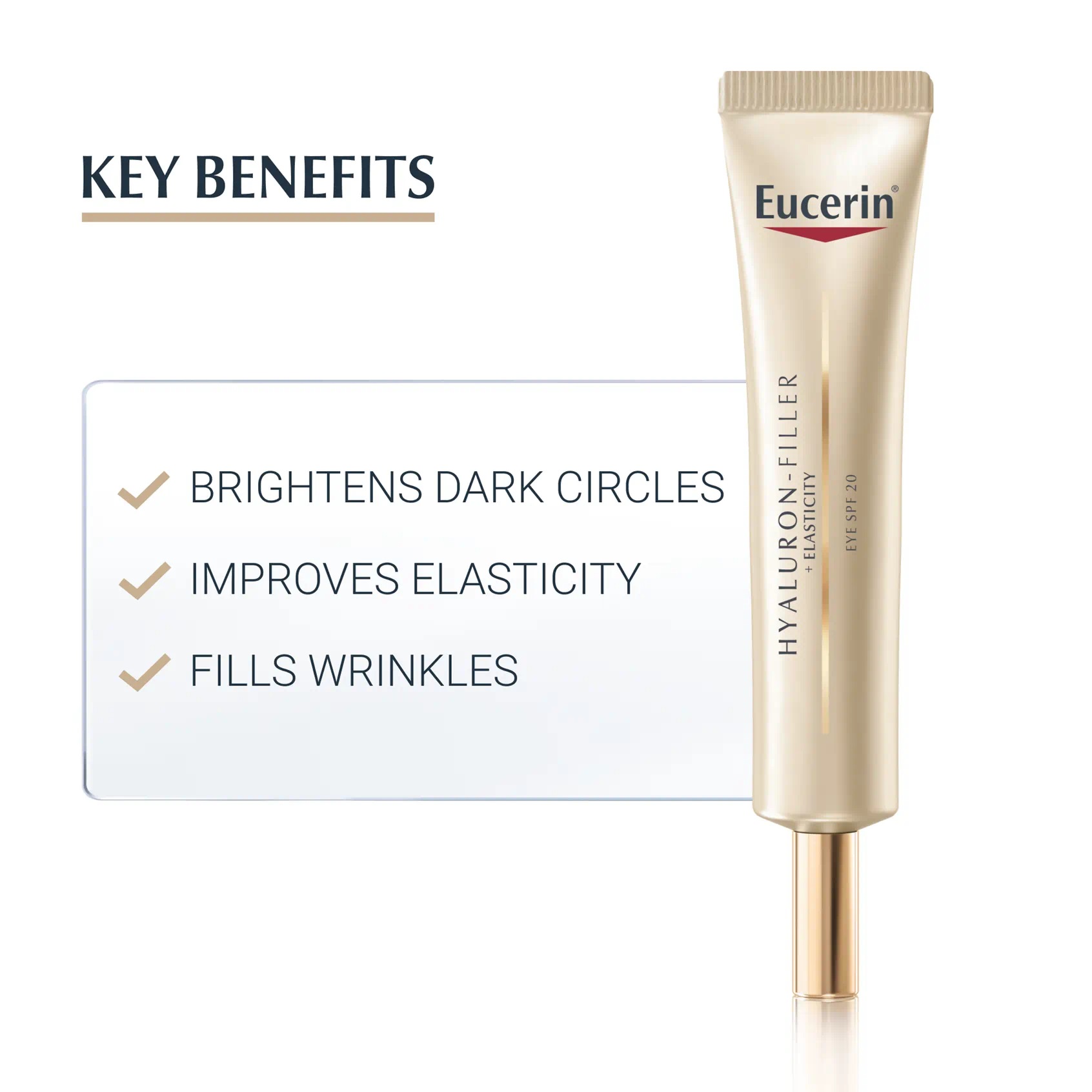 (แพคเกจยุโรป Exp.052024)Eucerin Hyaluron Elastic Filler Eye Cream ...