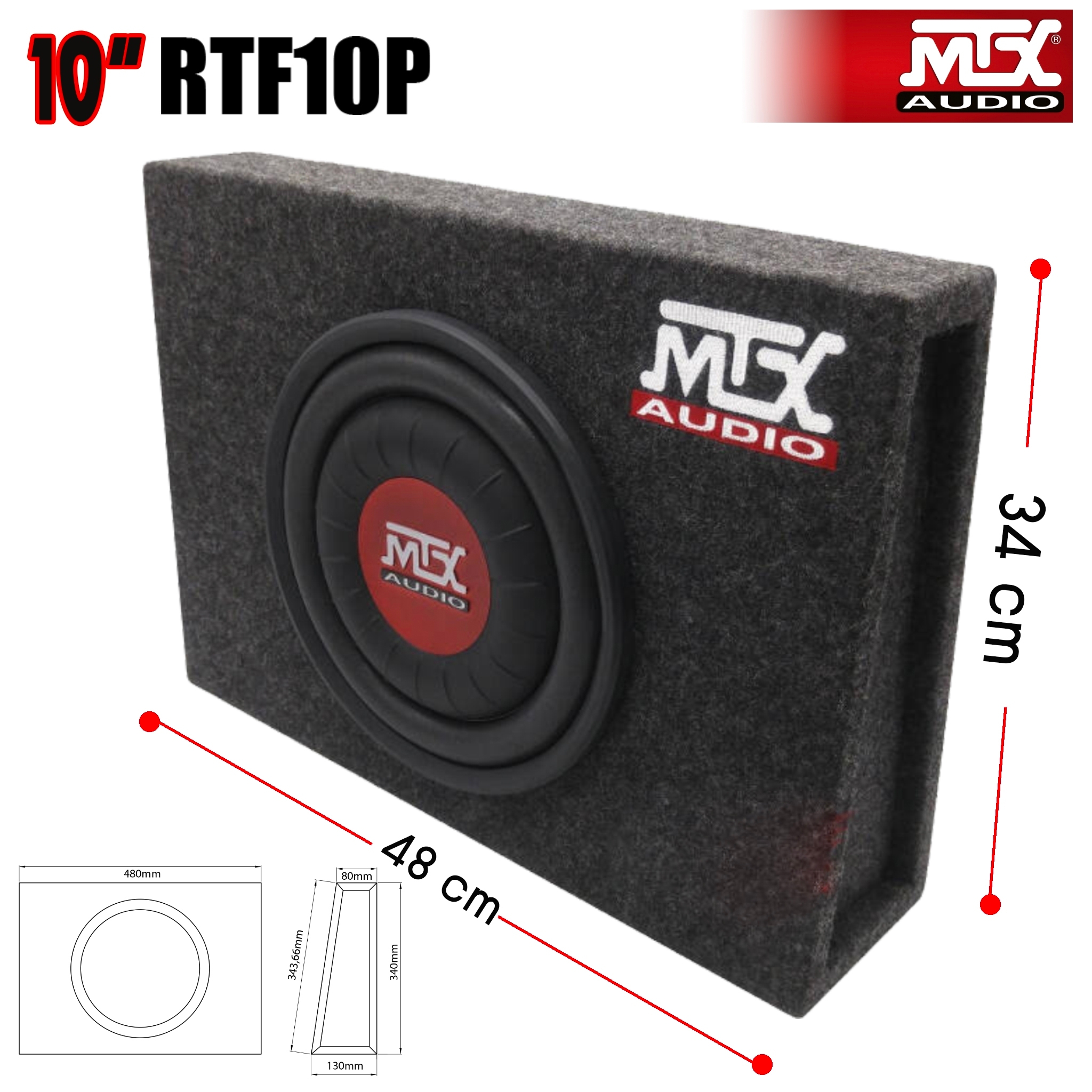 [ ของแท้ 100%ส่งทันที ]MTX รุ่นRTF10P NEW MODEL2022 ตู้ลำโพงซับสำเร็จรูปขนาด 10นิ้ว พร้อมแอมป์ ...