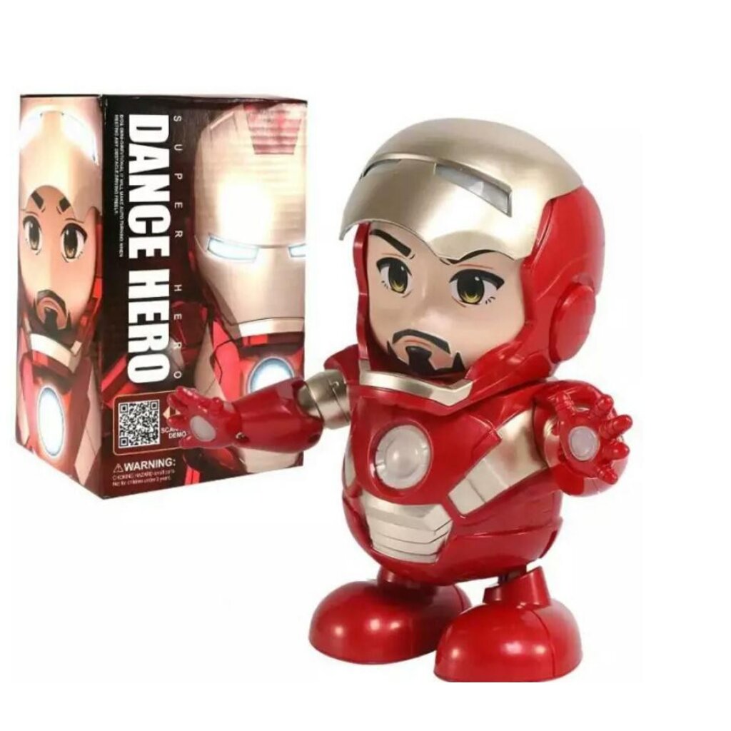 หุ่นยนต์ไอรอนแมน เต้นได้ เปิดหน้าได้ Iron Man Dance Hero - N.Y.TOYS ...