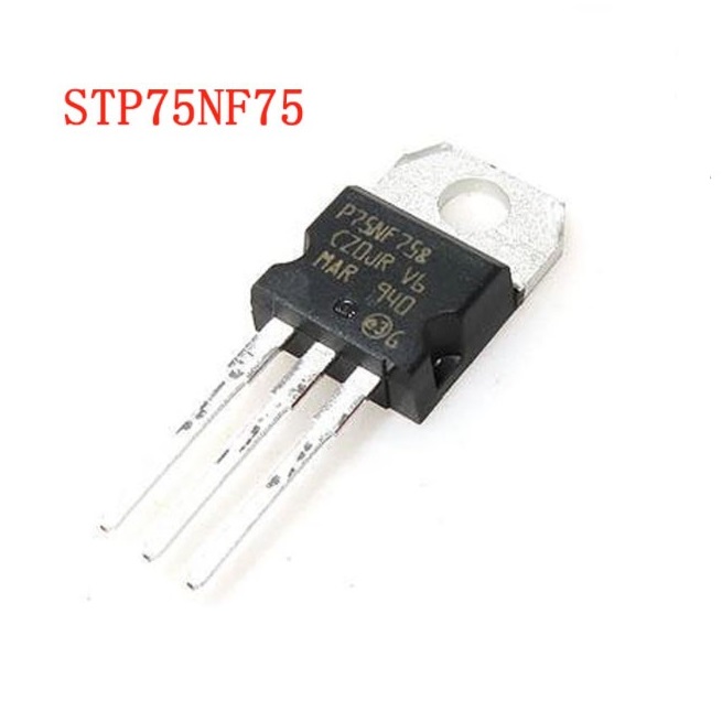 Power Mosfet P75NF75 STP75NF75 TO-220 80A 75V เพาเวอร์ มอสเฟต ราคาต่อ 1 ...
