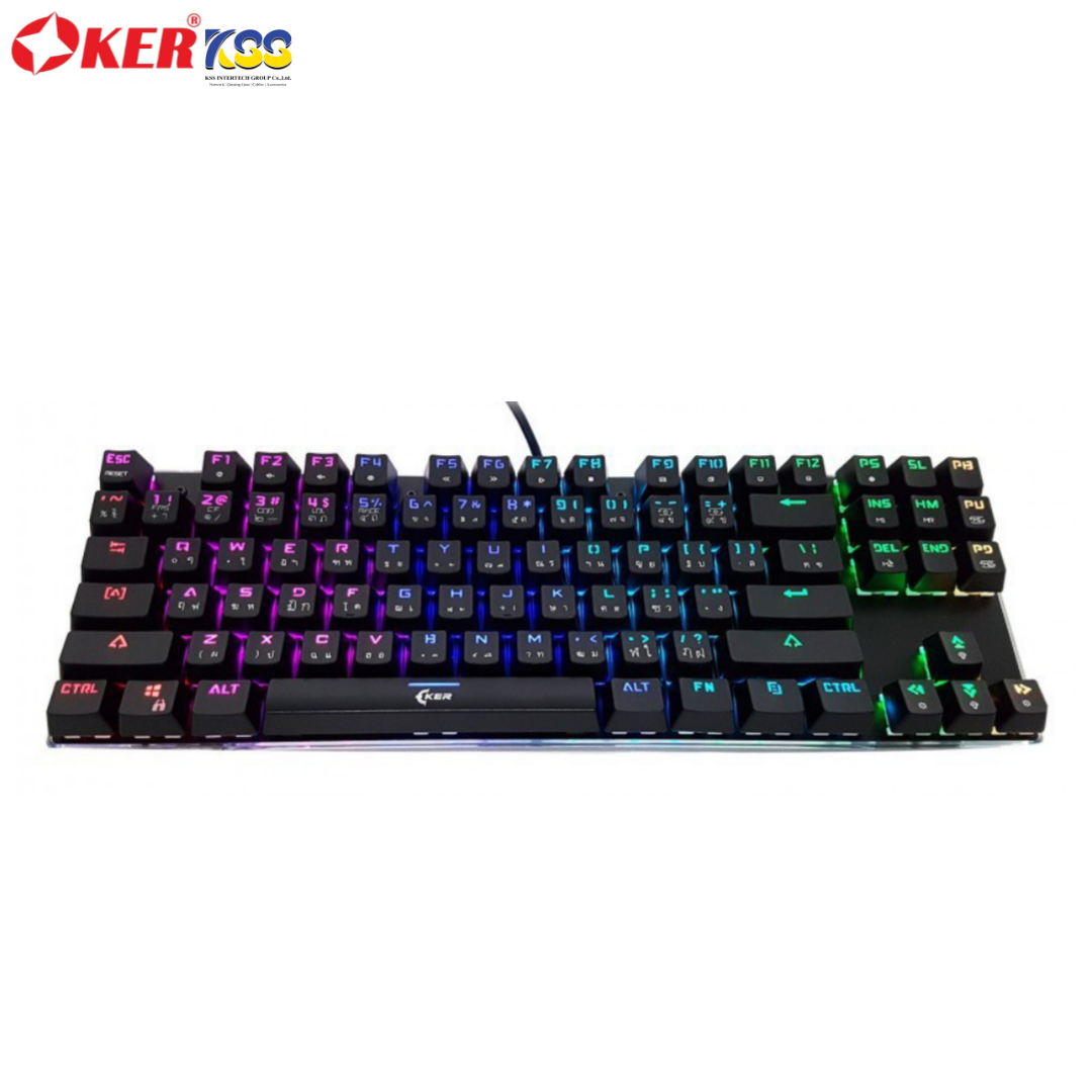OKER KEYBOARD K88 MAGIC RGB MECHANICAL (BLUE SWITCH) | Lazada.co.th