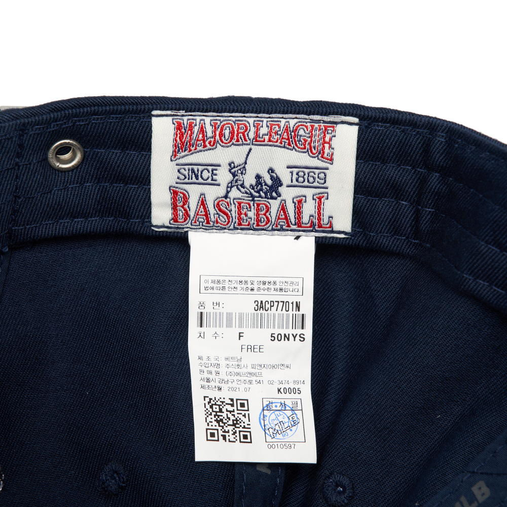 MLB หมวกแก๊ป UNISEX CURVED CAP 3ACP7701N 50NYS NEW YORK YANKEES NAVY ...