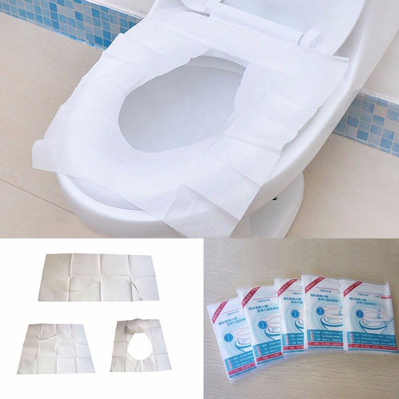 10PcsPack Toilet Seat Cover Mat Cushion 100 Waterproof Toilet Paper Pad ...