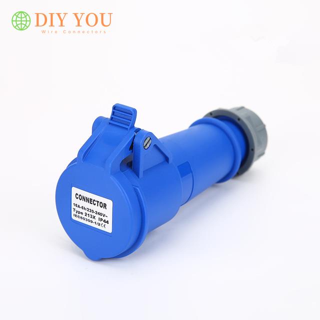 【CW】 32A 3 Pin 220V 250V IP44 2P E Electric Industrial Male/Female Plug ...