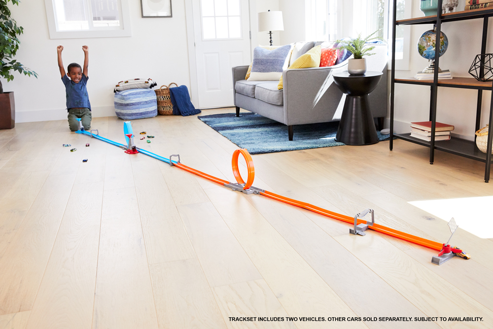 Hot Wheels Double Loop Dash Trackset GFH85 ฮอตวิล ชุดรางแข่งยกระดับ ...