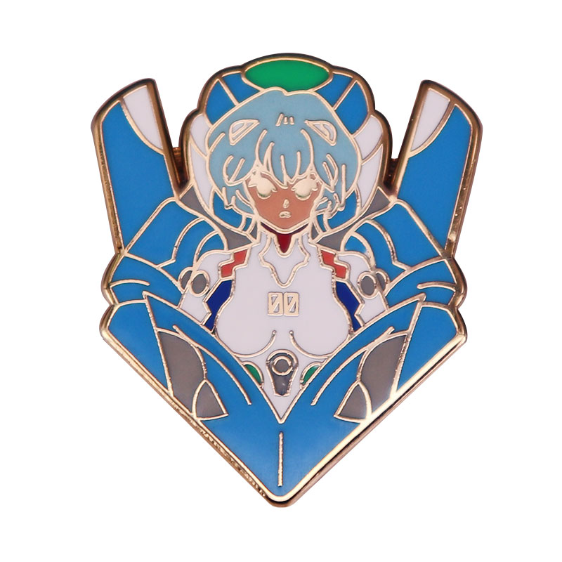 [COD]Classic 80S Anime Evangelion Brooch organization LOGO NERV TOP ...