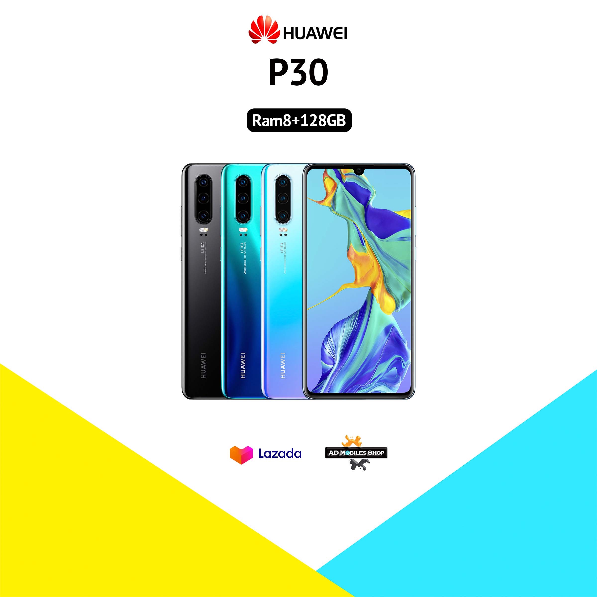 New????Huawei P30 (8+128) kirin 980 เครื่องศูนย์ไทยเคลียสต๊อก ประกัน ...
