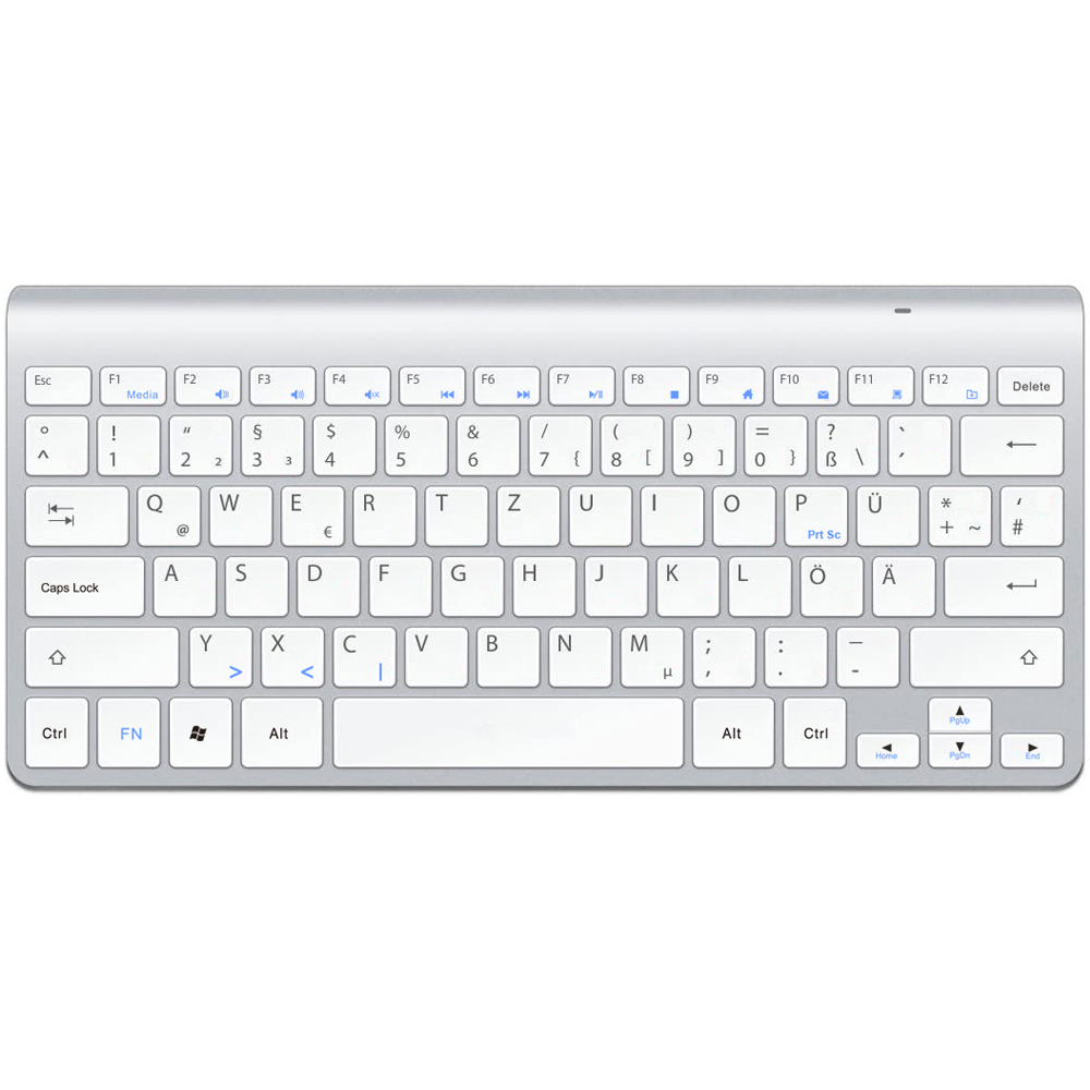 2021German Layout QWERTZ German Wireless Keyboard 2.4G Lightweight Slim ...