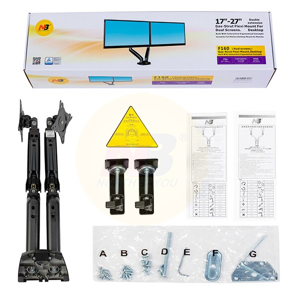 ขาตั้งจอแบบ 1จอ NB F80 และ 2จอ NB F160 (รับจอ 17 นิ้ว -30 นิ้ว) PC ...