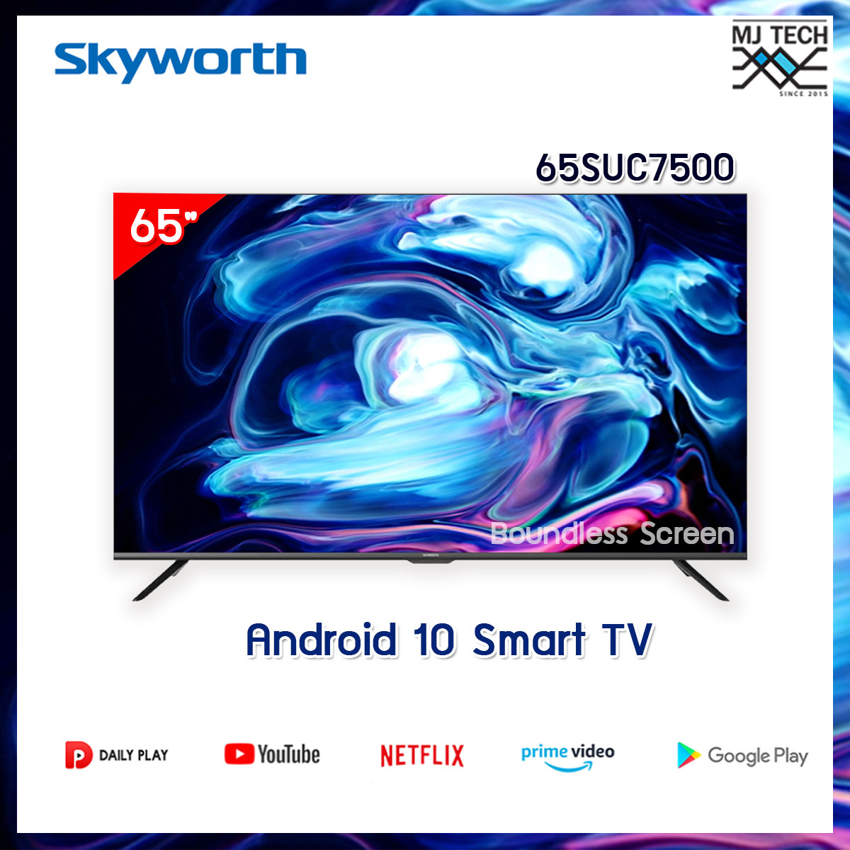 SKYWORTH Android TV 4K UHD รุ่น 65SUC7500 แอนดรอยด์ทีวี 10.0 65 นิ้ว ส่งฟรีทั่วไทย - MJ-tech ...