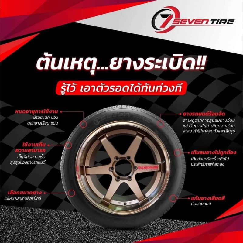 SALE ยาง 255/50/R18 Seven tire RS-7 ยางปี21 - ปอปลาช็อปป - ThaiPick