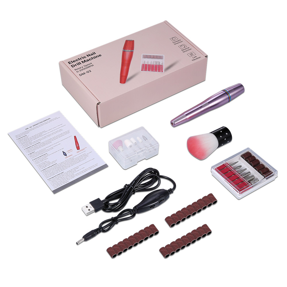 ORIA Electric Nail Drill Set Nail Machine Manicure Set USB Power Nail ...