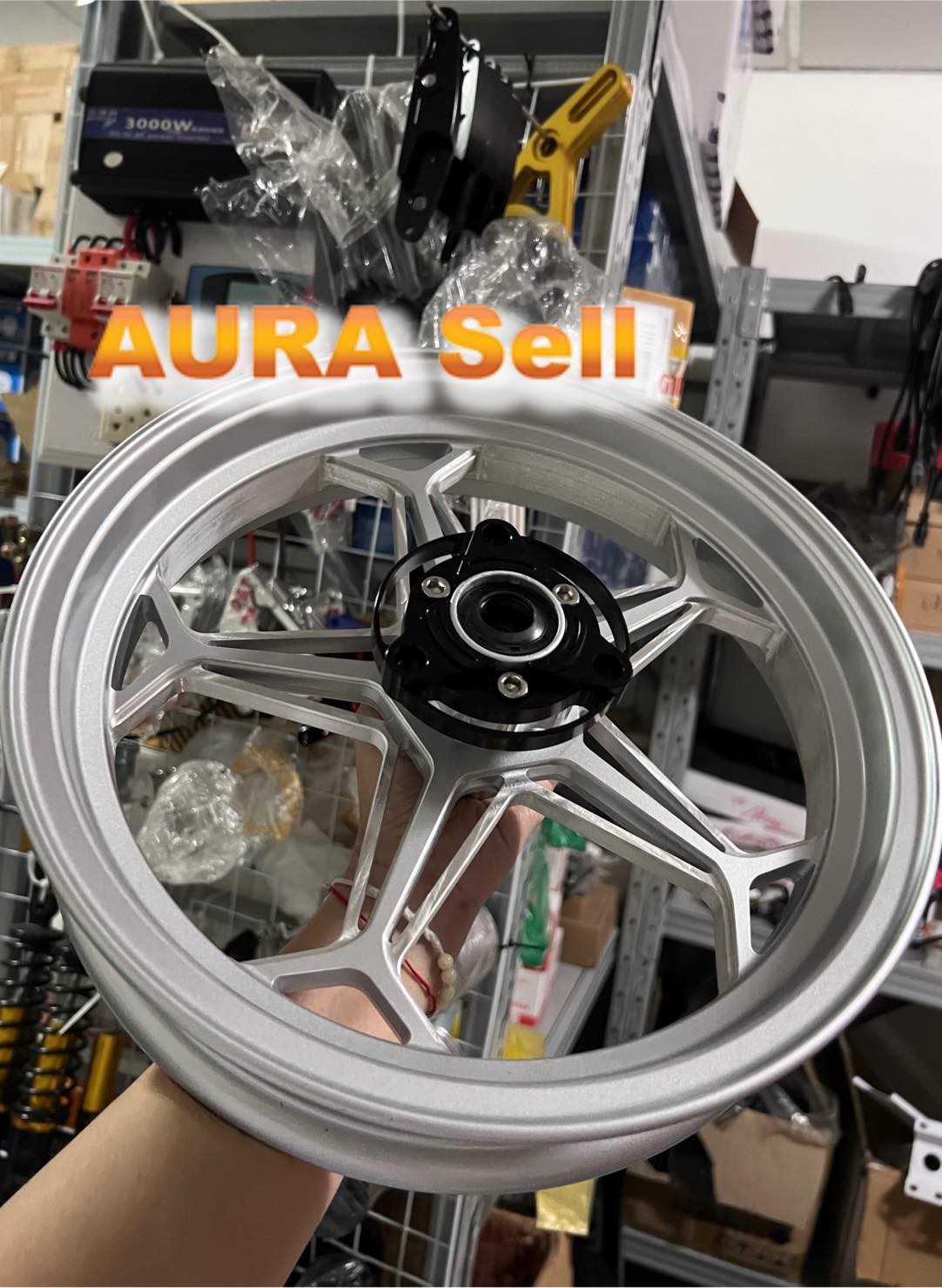 ล้อแม็ก ล้อแม็กรถไฟฟ้า JRando รถจักรยานยนต์ไฟฟ้า STAR New 12 นิ้ว CNC ...