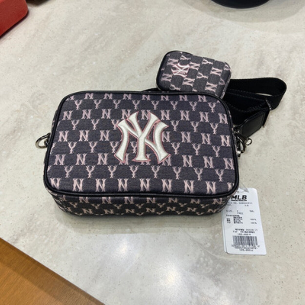 MLB alar bag new female Han Guoxia presbyopic cowboy makeup bag hand ...