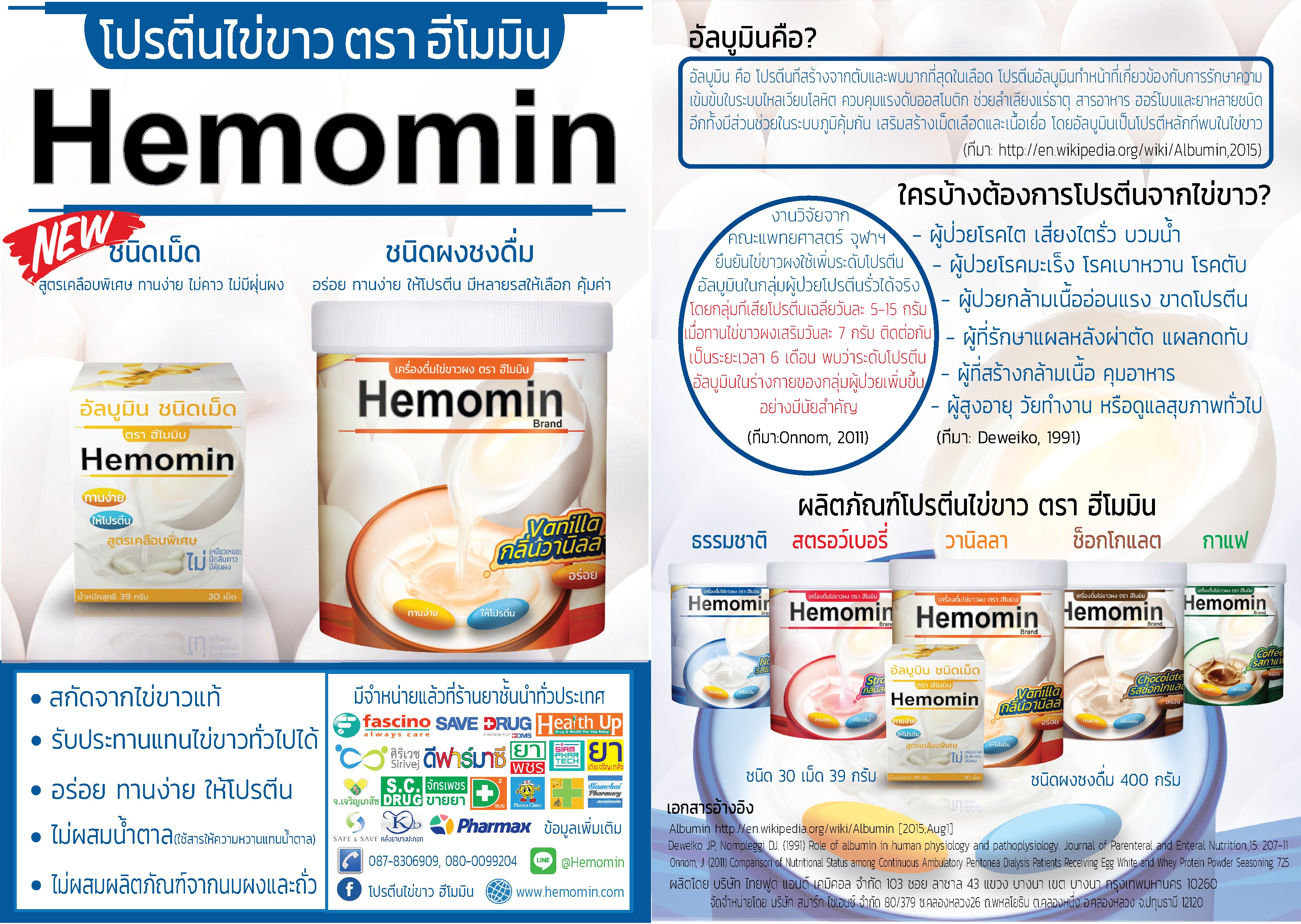 Hemomin 400 g. ฮีโมมิน โปรตีน ไข่ขาว ชนิดผง 400 กรัม รสกาแฟ [2 กระปุก ...