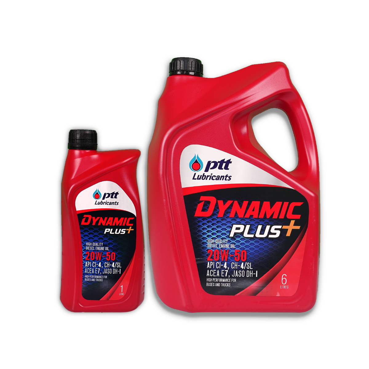 PTT น้ำมันเครื่อง DYNAMIC PLUS 20W-50 6 ลิตร + 1 ลิตร (2 แกลลอน ...