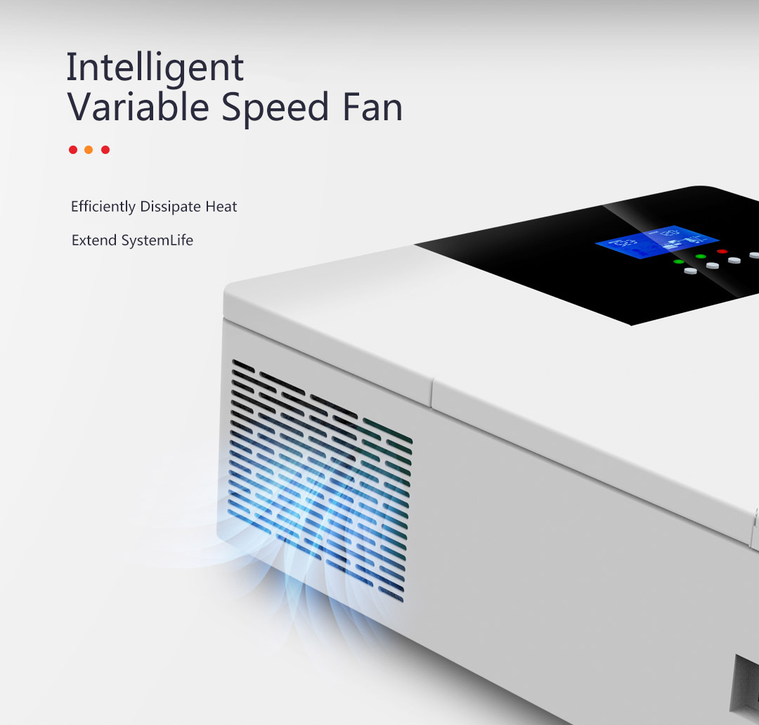 3KW Off Grid 24V Hybrid Solar Inverter 60A Built In MPPT Controller ...