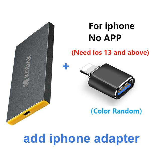 Kodak SSD Portable Drive GEN 2 Mobile Solid State DriveType-C 3.1 Metal ...
