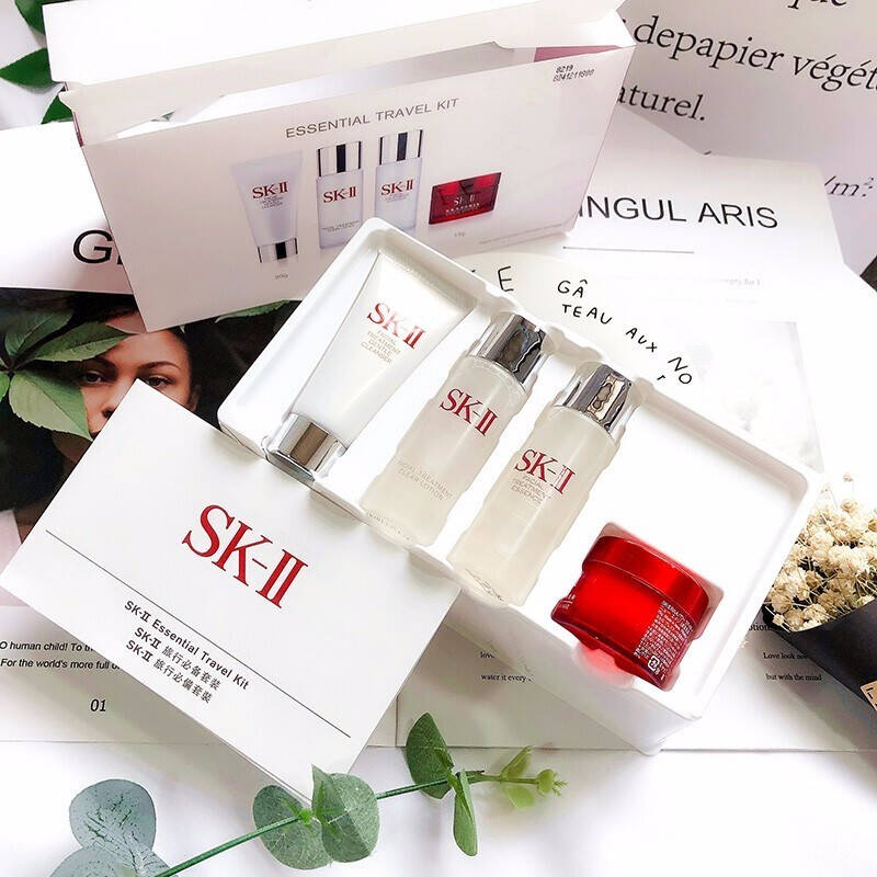 SK-II essential travel kit 4 pieces เช็ต ลดฝ้า กระ จุดด่าง หมดอายุ 06/2024 - Pop chic shop ...