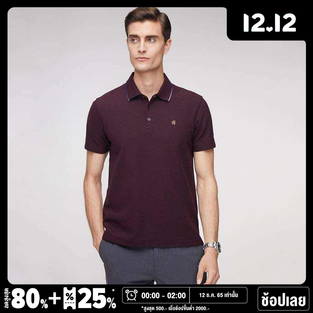 G2000 เสื้อโปโลผู้ชาย ทรงสมาร์ทฟิต รุ่น 1814103228 RED เสื้อผ้าผู้ชาย เสื้อโปโล - G2000 - ThaiPick