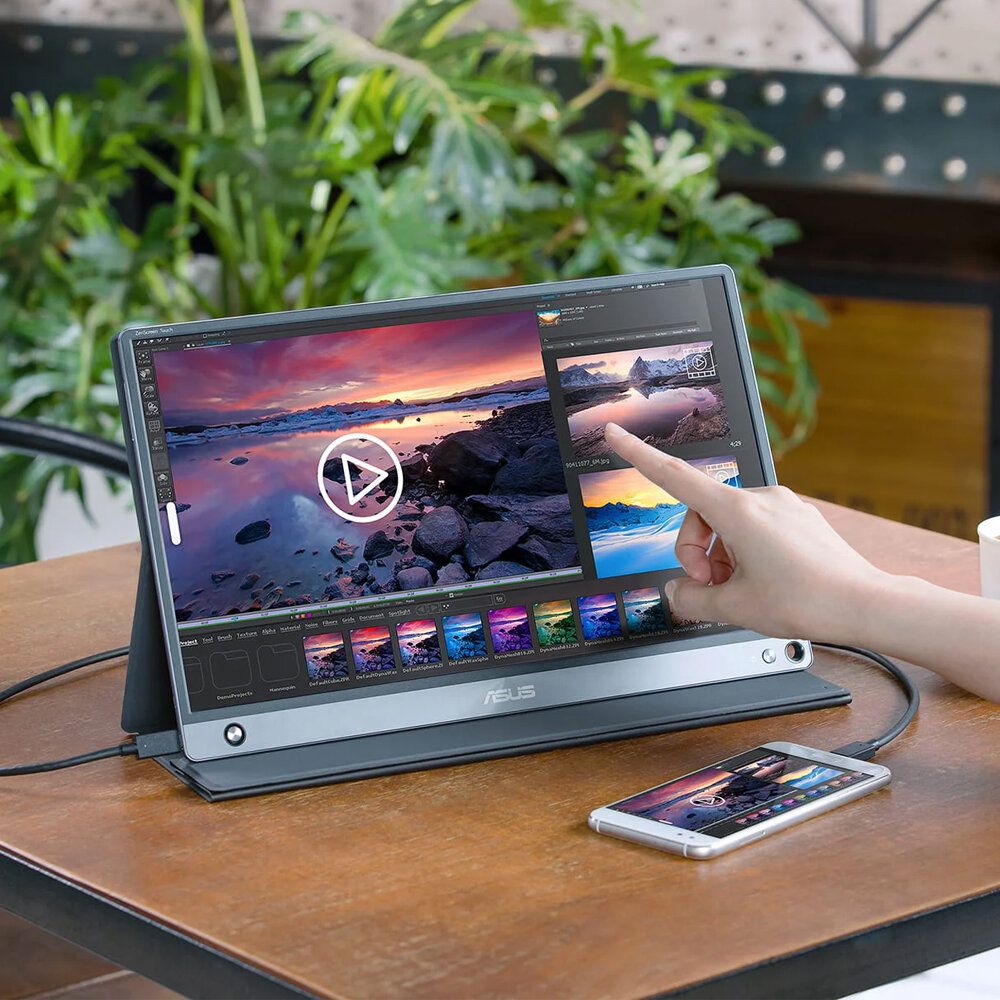 ASUS MONITOR จอมอนิเตอร์ ZenScreen MB16AMT (IPS Touch Screen USB-C ...