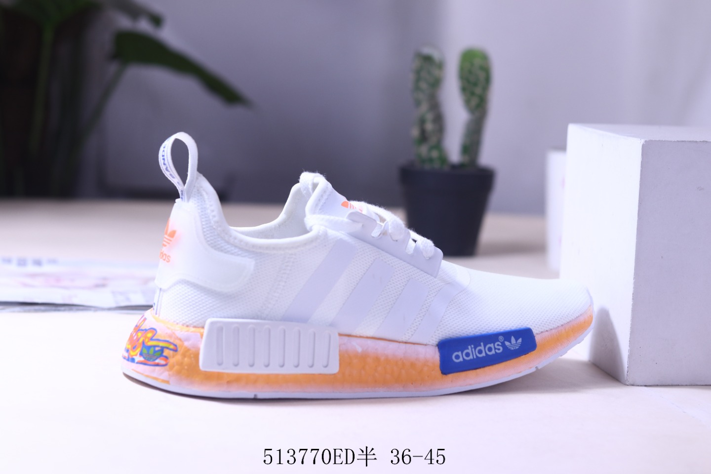 (สินค้าเฉพาะจุด) Adidas แท้ NMD_R1 V2 Boost popcorn super elastic ...